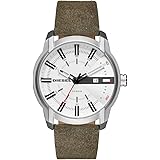 Diesel Herren Chronograph Quarz Uhr mit Leder Armband DZ4476: Amazon.de ...