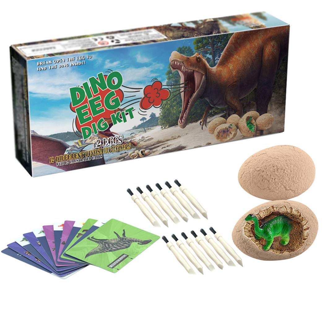 boxoon Kids Dino Egg Dig Kit Creative Artificial Excavation Kit ...