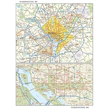 Amazon.com: Washington, DC ZIP Code Map Laminated: Home & Kitchen