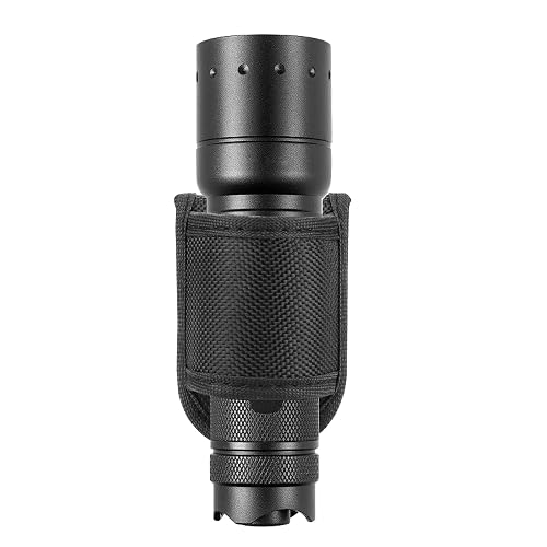 Flashlight Holster for Duty Belt, Open Top D Cell Compact Light Holder ...