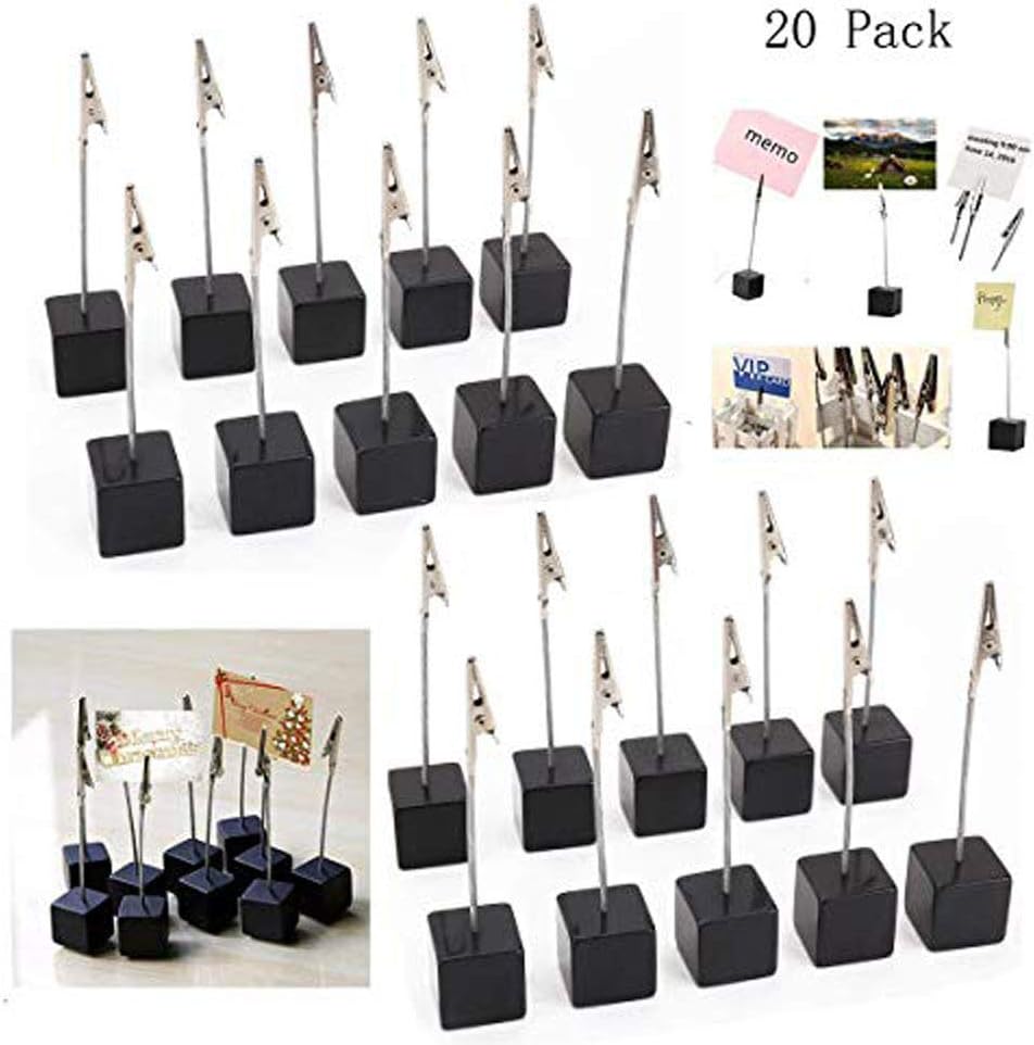 Dproptel 20pcs Memo Clip Holder Stand Photo Display Clip with Alligator ...