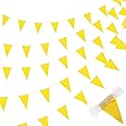 Amazon.com: Tatuo 200 Feet Solid Pennant Banners Flags String Triangle ...