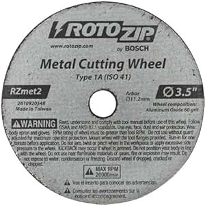 RotoZip RZMET2 2 Pack Metal Cut-Off Wheel - Abrasive Cutoff Wheels ...