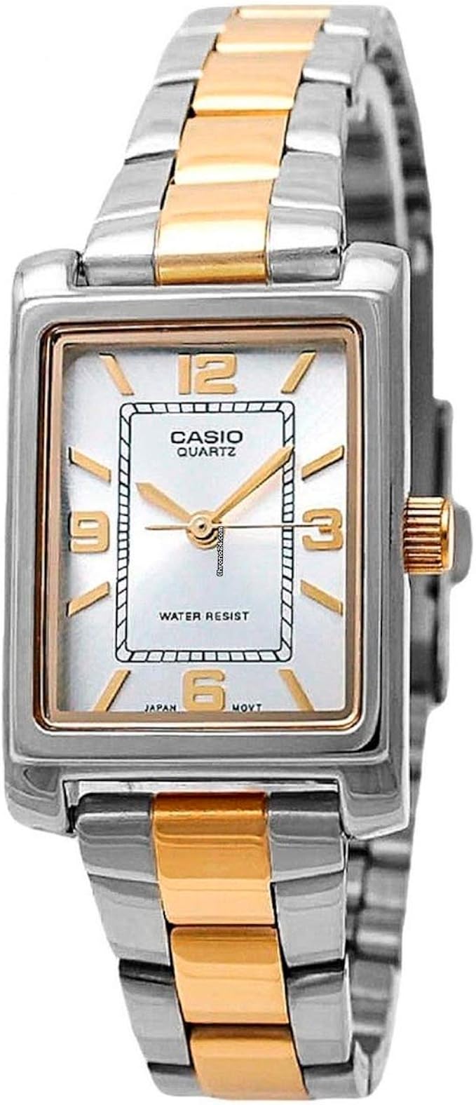 Casio Montre Femme Analogique Quartz avec Bracelet en Acier Inoxydable ...