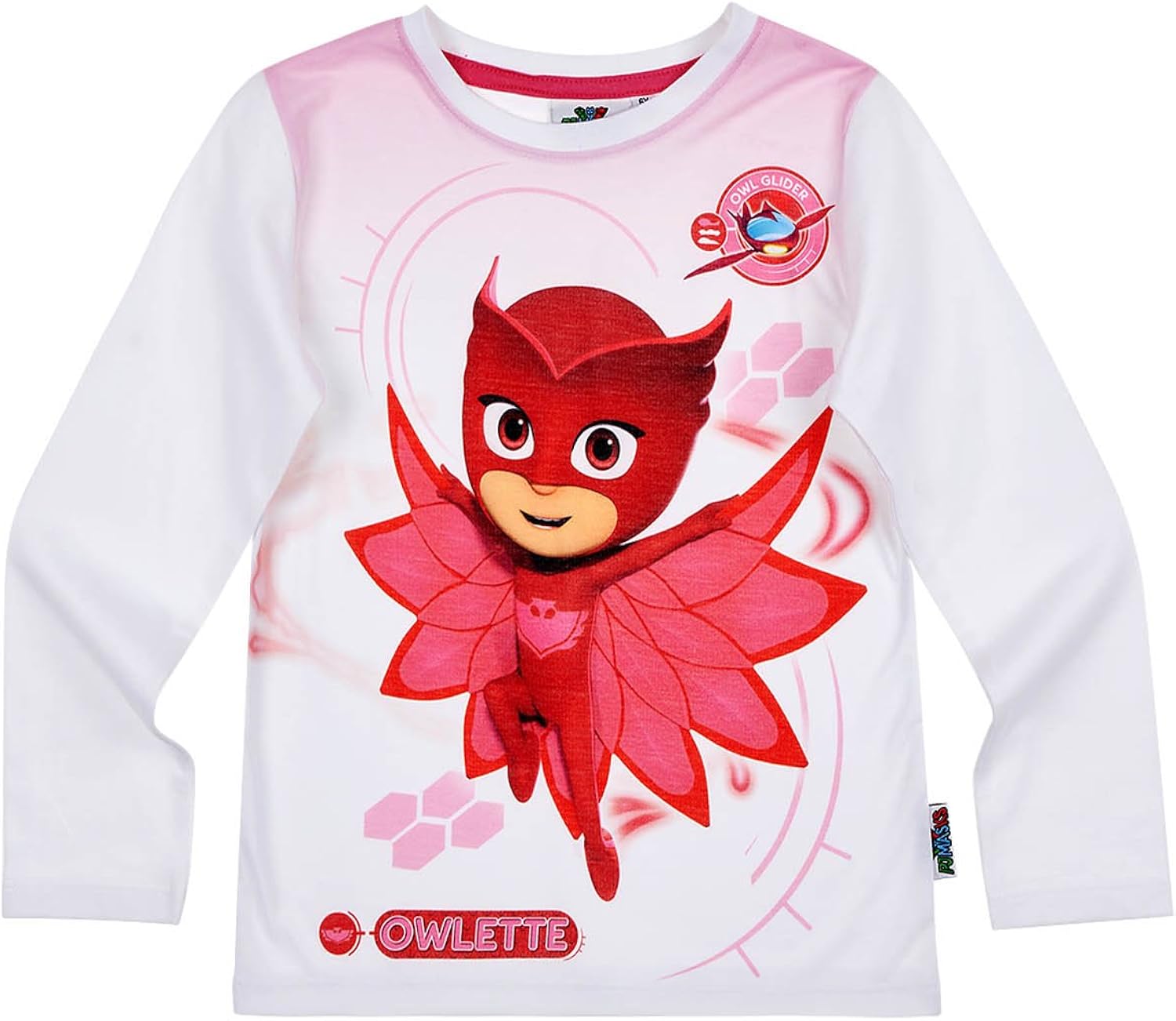 PJ MASKS Girls Long Sleeve T-Shirt - White - 5 yrs: Amazon.co.uk: Clothing