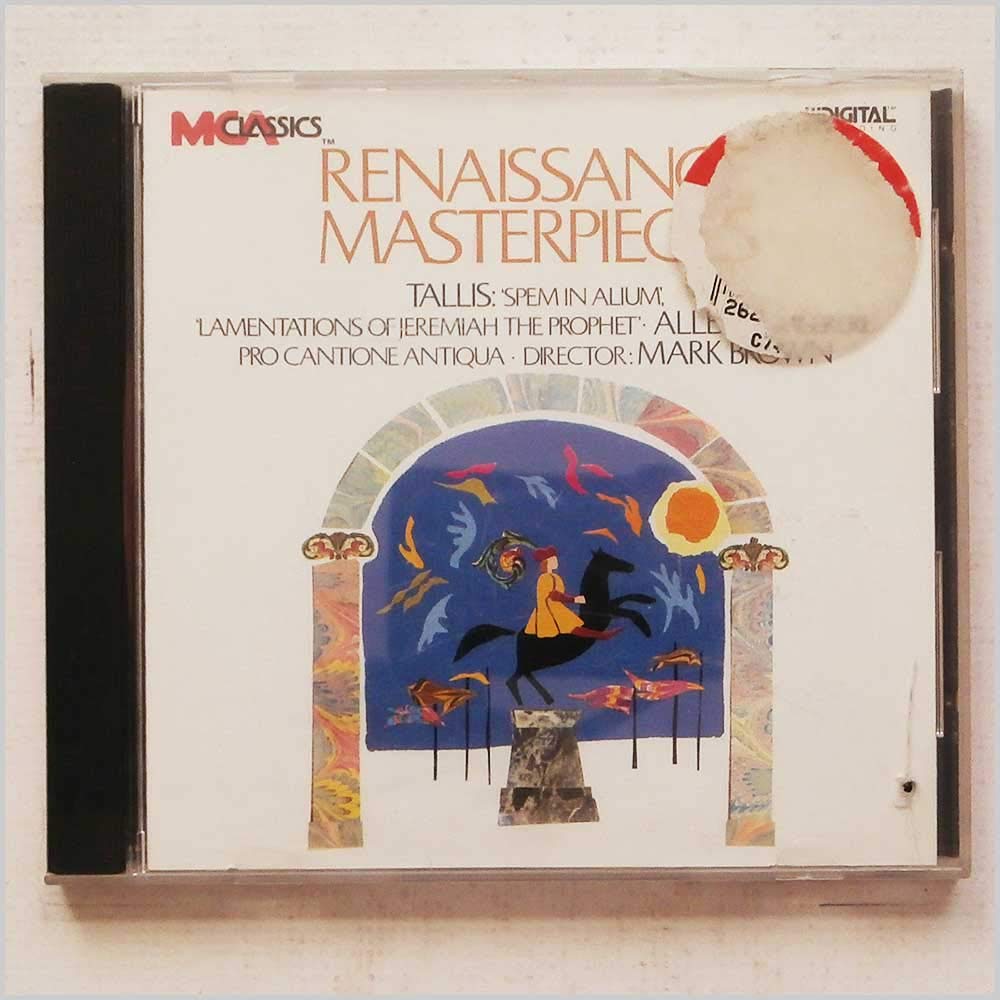 Gregorio Allegri, Thomas Tallis, Mark Brown, Pro Cantione Antiqua ...