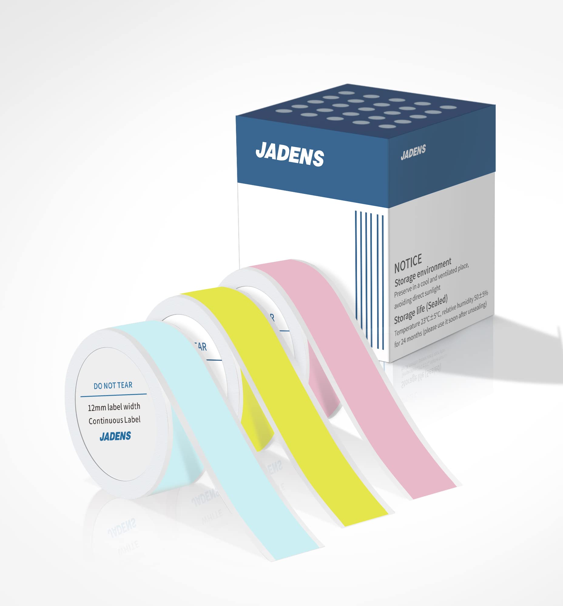 Label Maker Gap Tape 3 Rolls, 3 Colors, not Compatible with D110 for ...