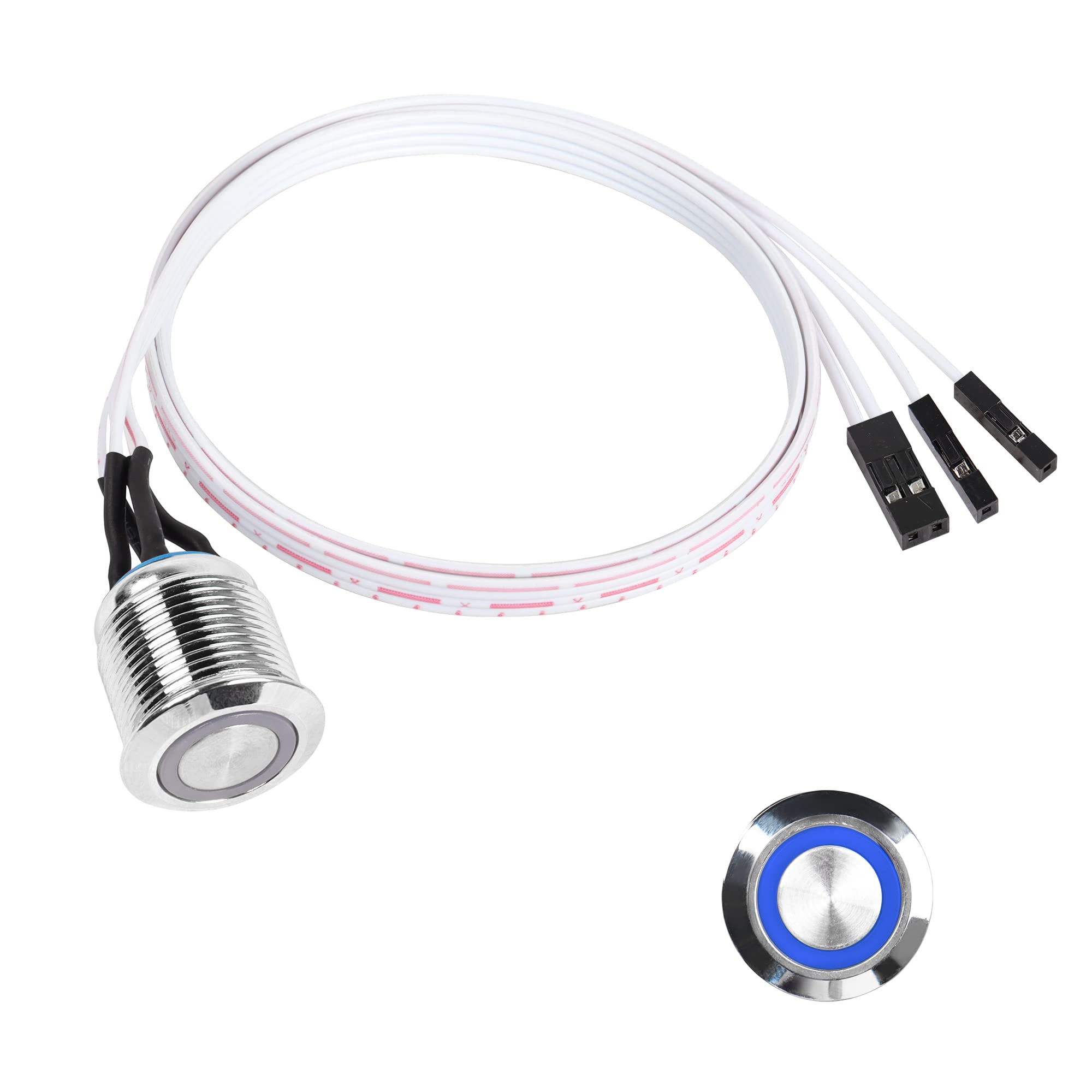 Mua YACSEJAO 16mm Chassis Metal Button Desktop Computer Host Switch ...