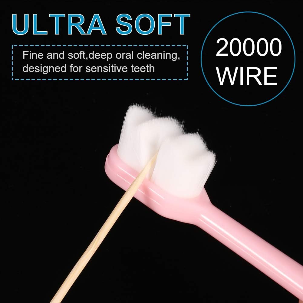 12 Pieces Soft Toothbrush, Ultra Fine Micro-Nano Toothbrush Soft Micro ...