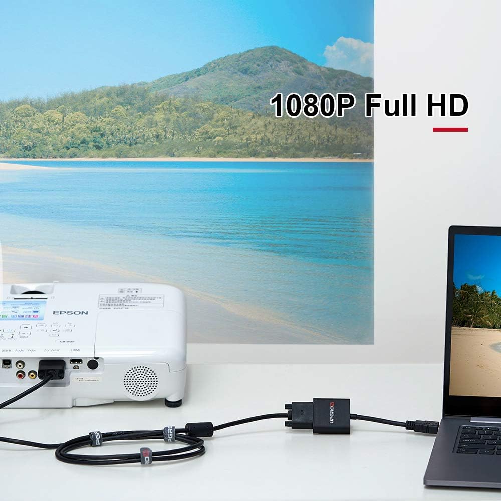 UPGROW HDMI to VGA Adapter HDMI Male to VGA Female Converter Support ...