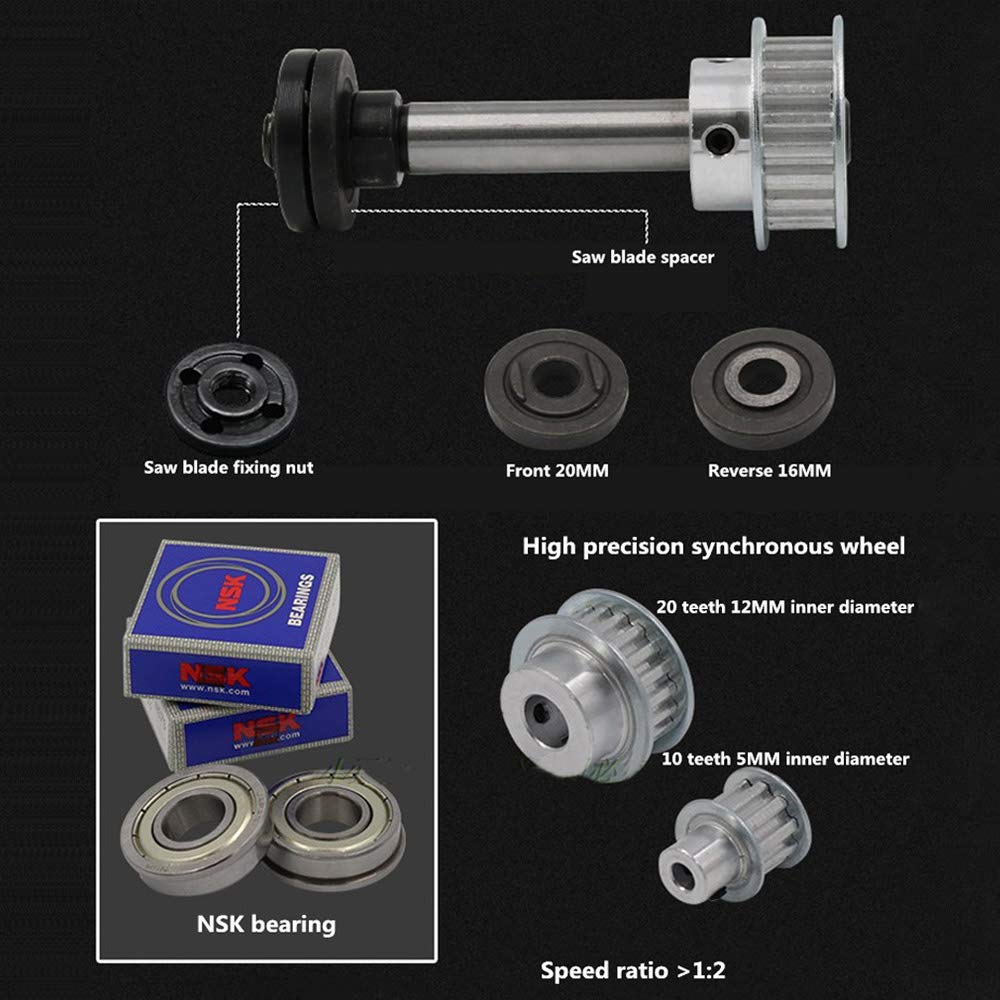 DIY Table Saw Spindle Assembly Mini Woodworking Table Saw No Moving ...