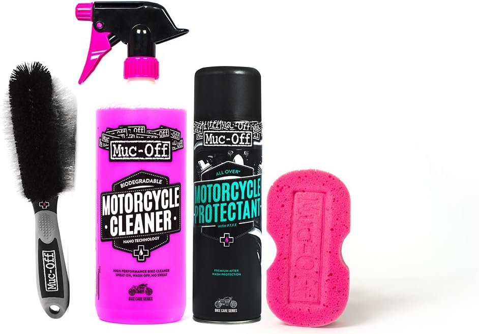 Muc-Off 636 Motorcycle Essentials Kit – Motorbike Cleaning And ...