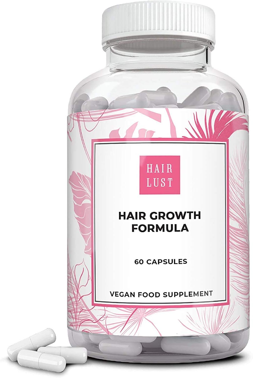 HairLust Hair Growth Formula in Capsules (1 Month Supply) Hair Vitamins ...