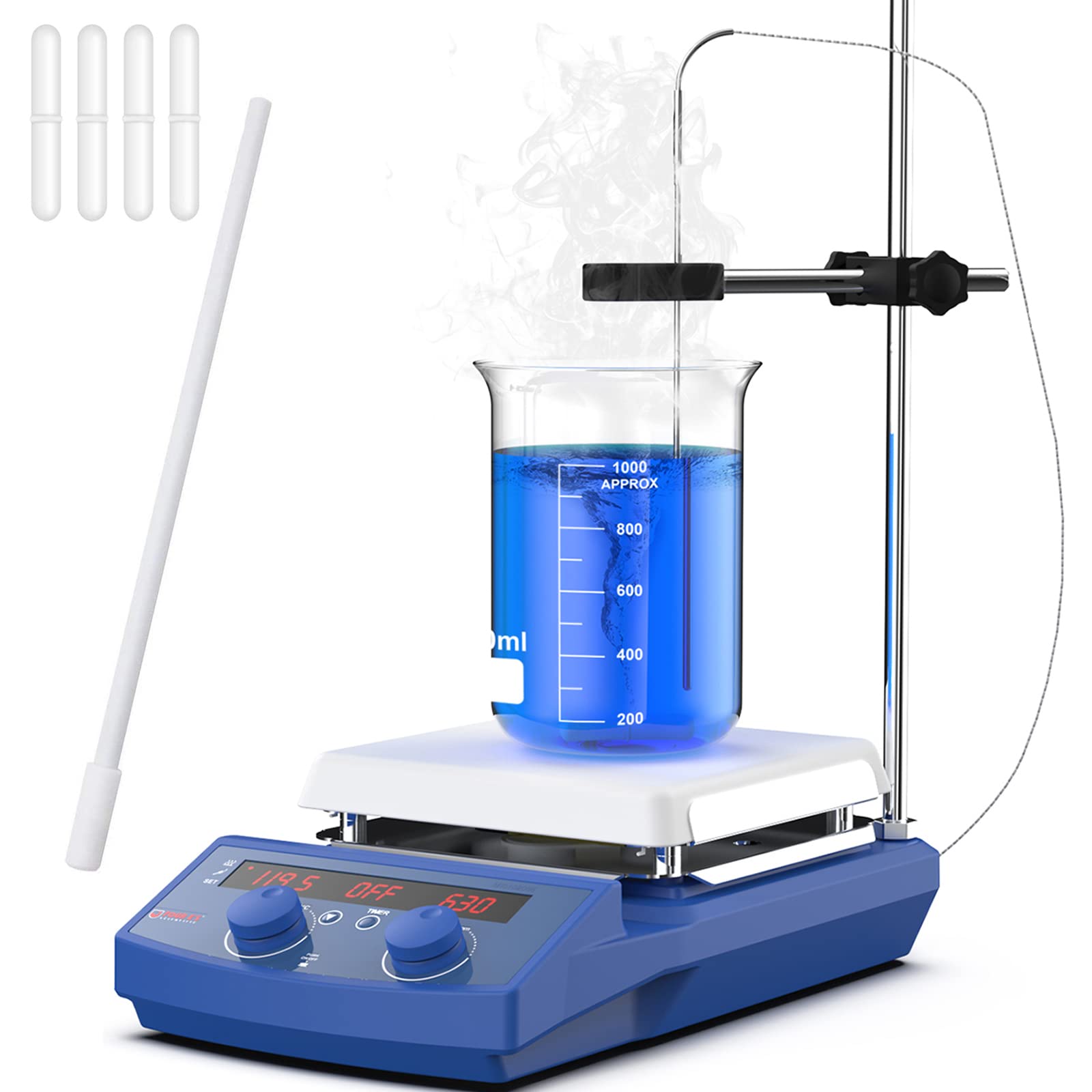 FOUR E'S SCIENTIFIC 510?/950°F 7 Inch Magnetic Stirrer Hot Plate with ...