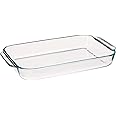 Amazon.com: Pyrex Basics 3 Quart Glass Oblong Baking Dish, Clear 8.9 ...
