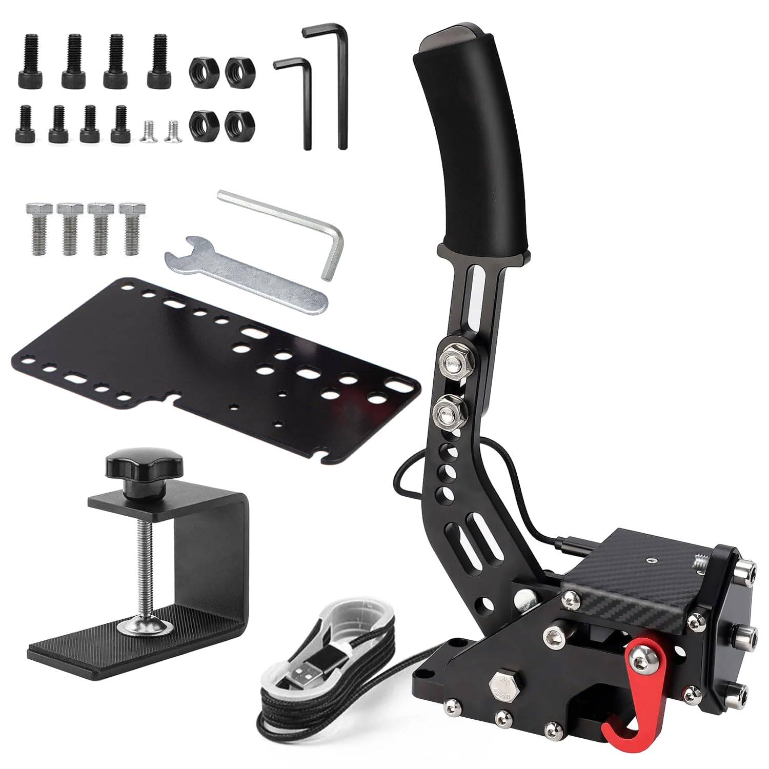 Jetmilai Handbrake Sim Racing for PC Windows, USB Handbrake with Clamp ...