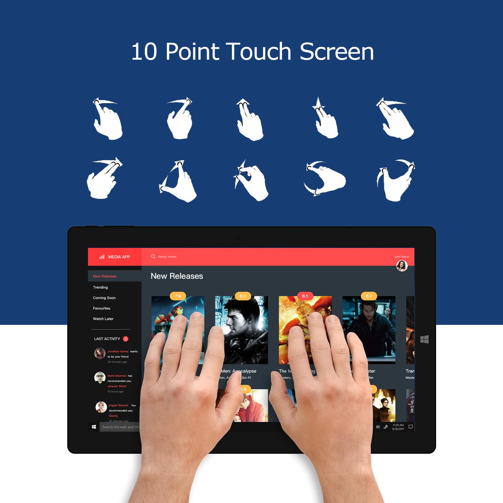 Mua Windows Tablet, 11.6 inch 2-in-1 Tablets Laptops with Removable ...