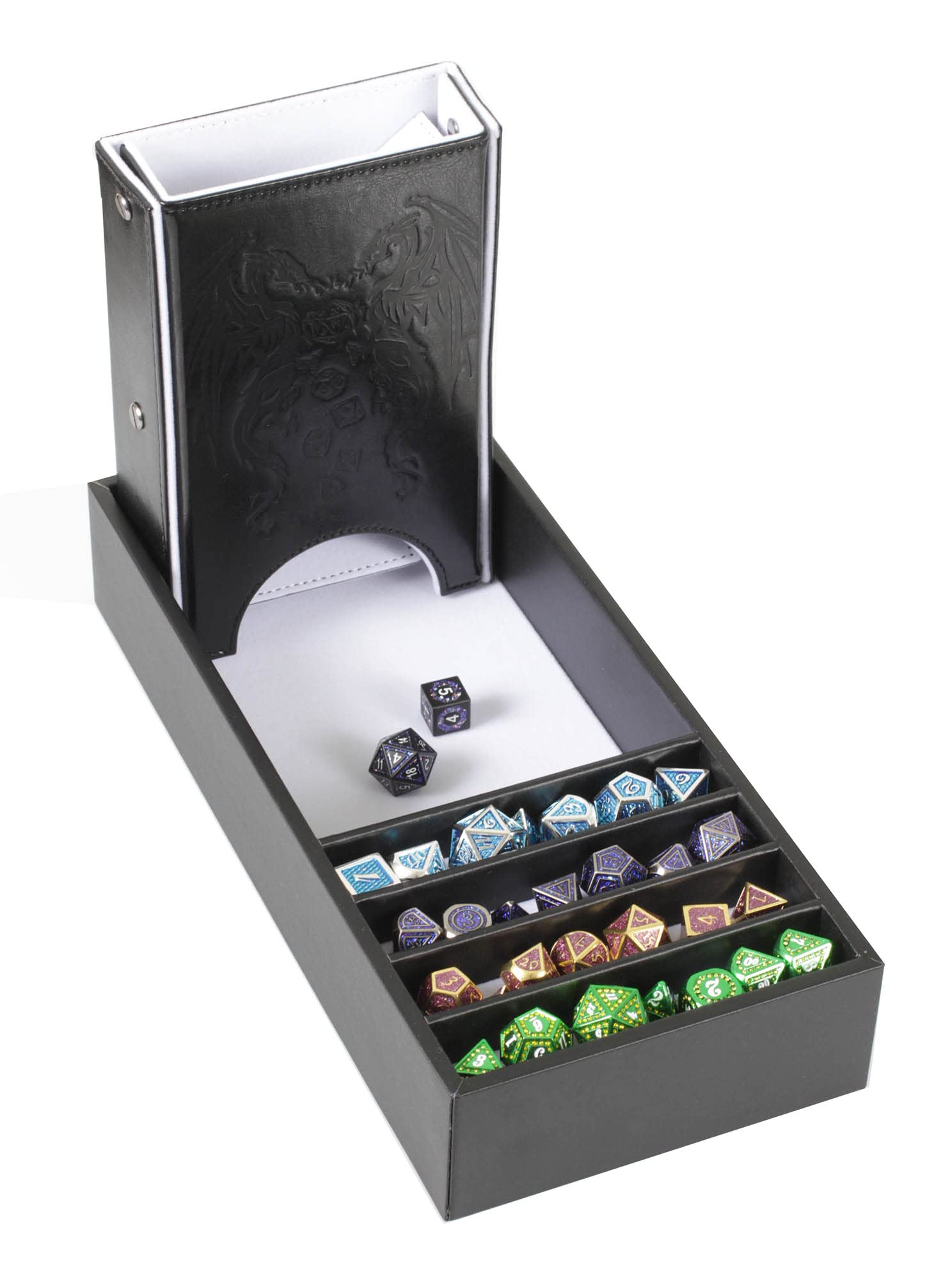 Forged Dice Co. Citadel Dice Tray and Dice Tower - DnD Dice Tray, Dice ...