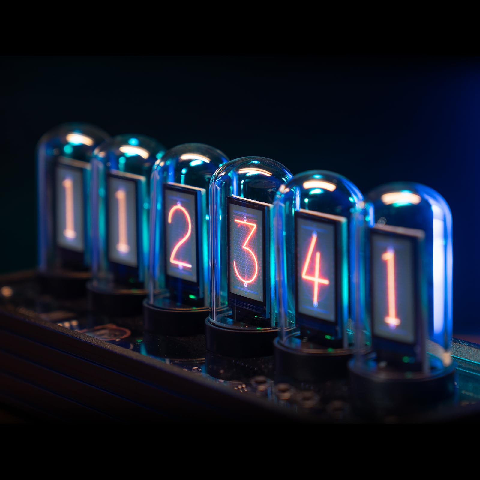XCOOL Nixie Tube Clock, Vacuum Tube Clock in Cyberpunk Decor for sale ...