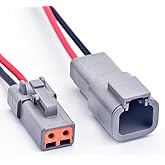 Amazon.com: DECKBU 4 Pin Automotive Sealed Electric Plug Male Female ...