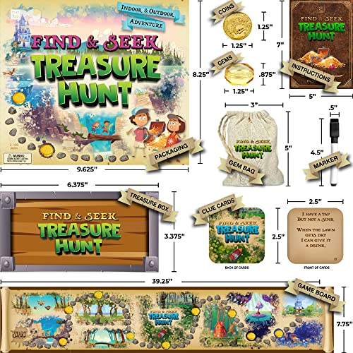 Hapinest Find and Seek Treasure Hunt Family Board Game for Kids Toddler ...