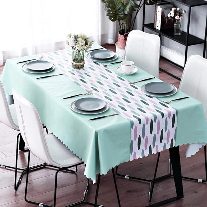Home's Manteles Plastico Mesa RectangularMantel Impermeable Y A Prueba ...