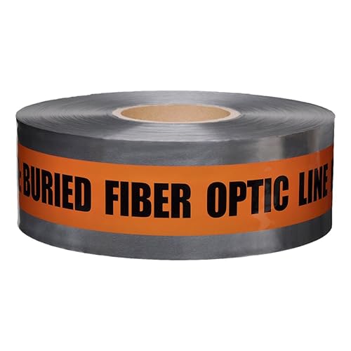 Presco Underground Detectable Tape: 3 in. x 1000 ft. (Orange with Black ...