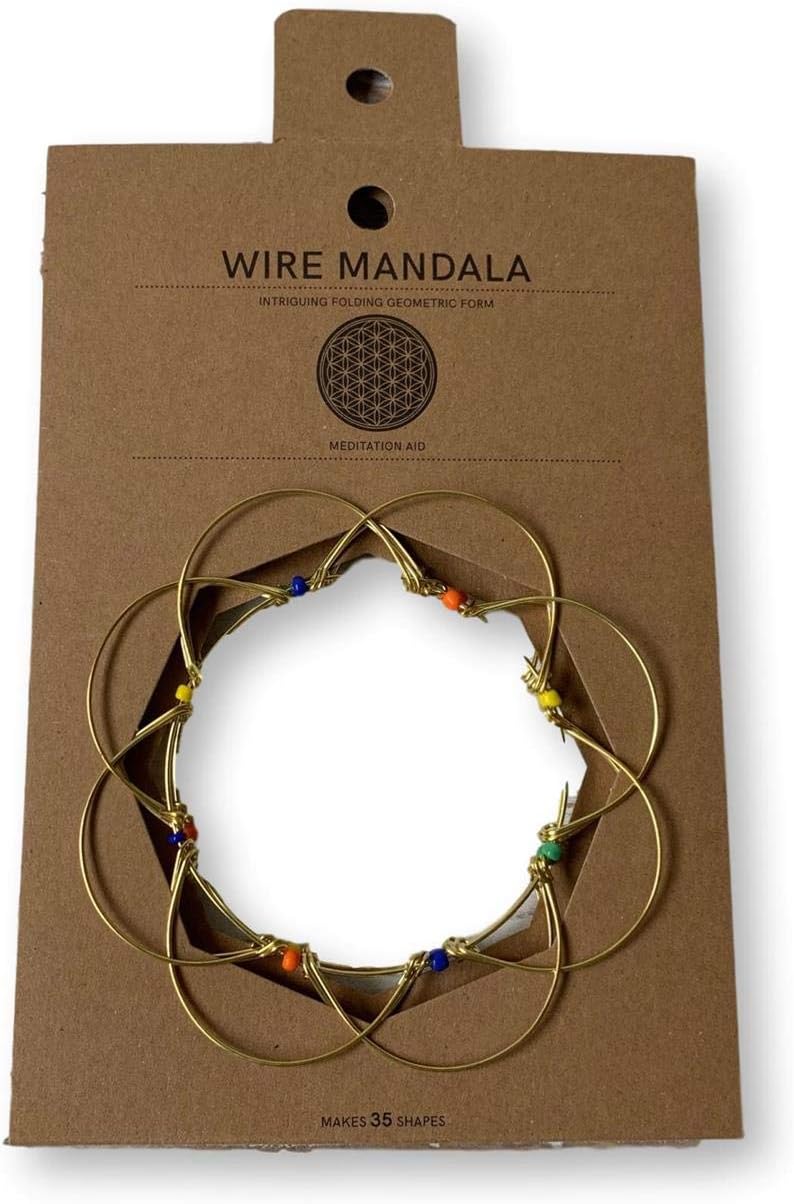 Folding Gold Wire Mandala Meditation Aid Puzzle – BigaMart