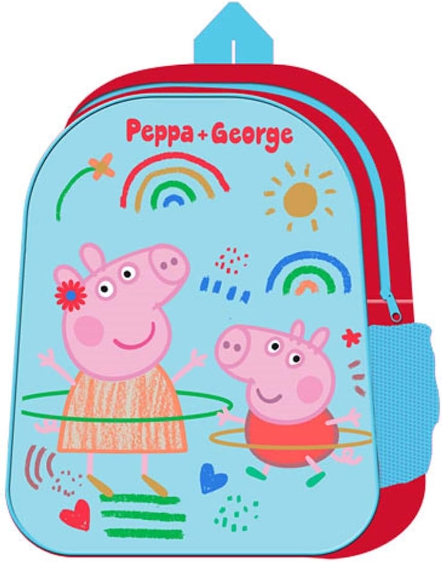 Peppa And George Pig Backpack Rucksack School Travel bag 30cm – BigaMart