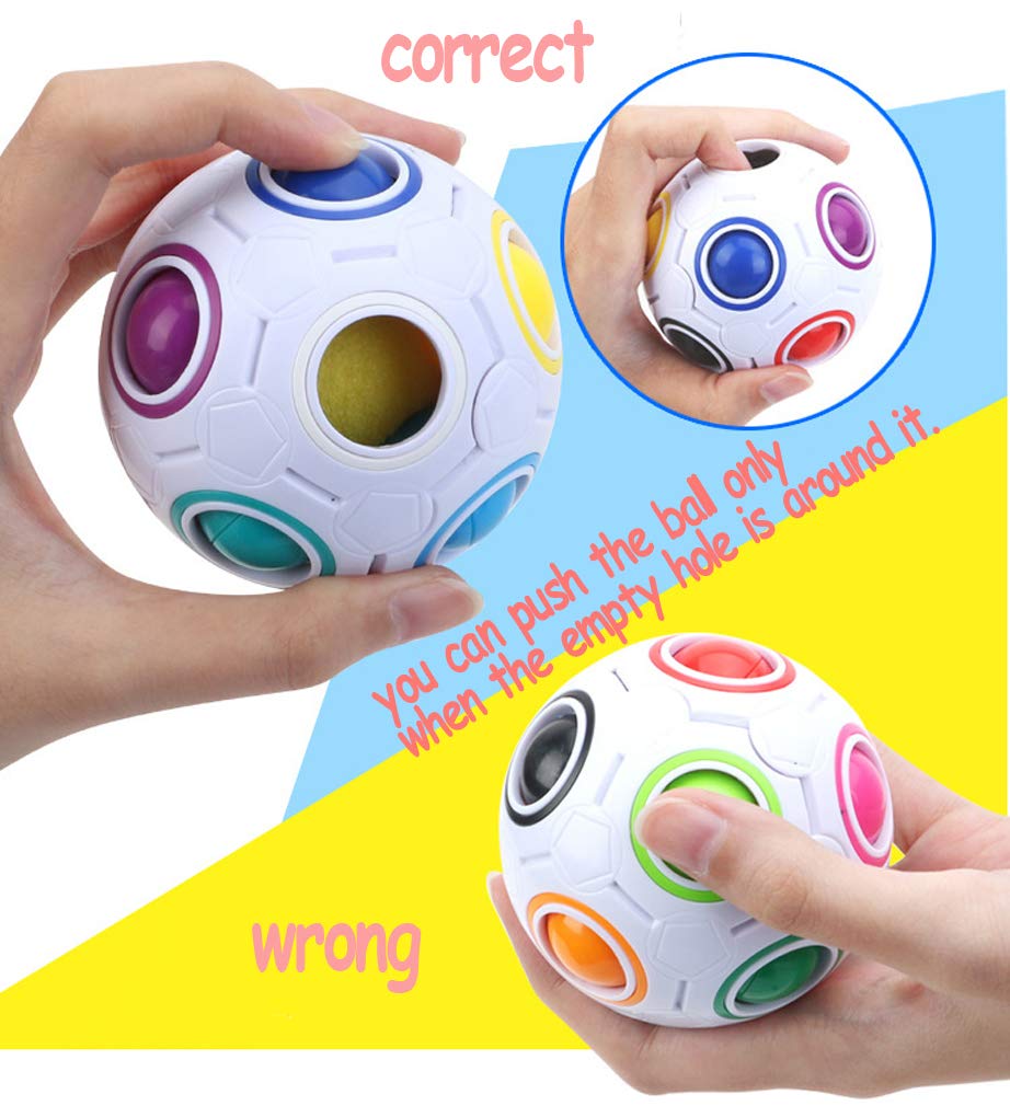 Mua TANCH Magic Rainbow Ball Puzzle Cube Fidget Stress Relief Ball ...