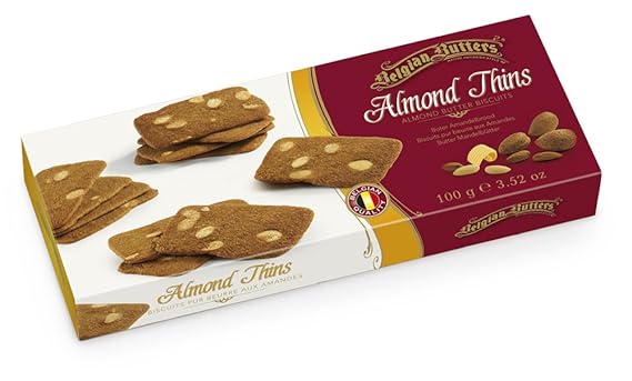 Belgian Butters Almond Thins, 3.5 oz: Amazon.com: Grocery & Gourmet Food