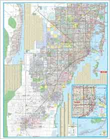 2010 Miami Dade County, FL (City Wall Maps): Dolph Map Co ...