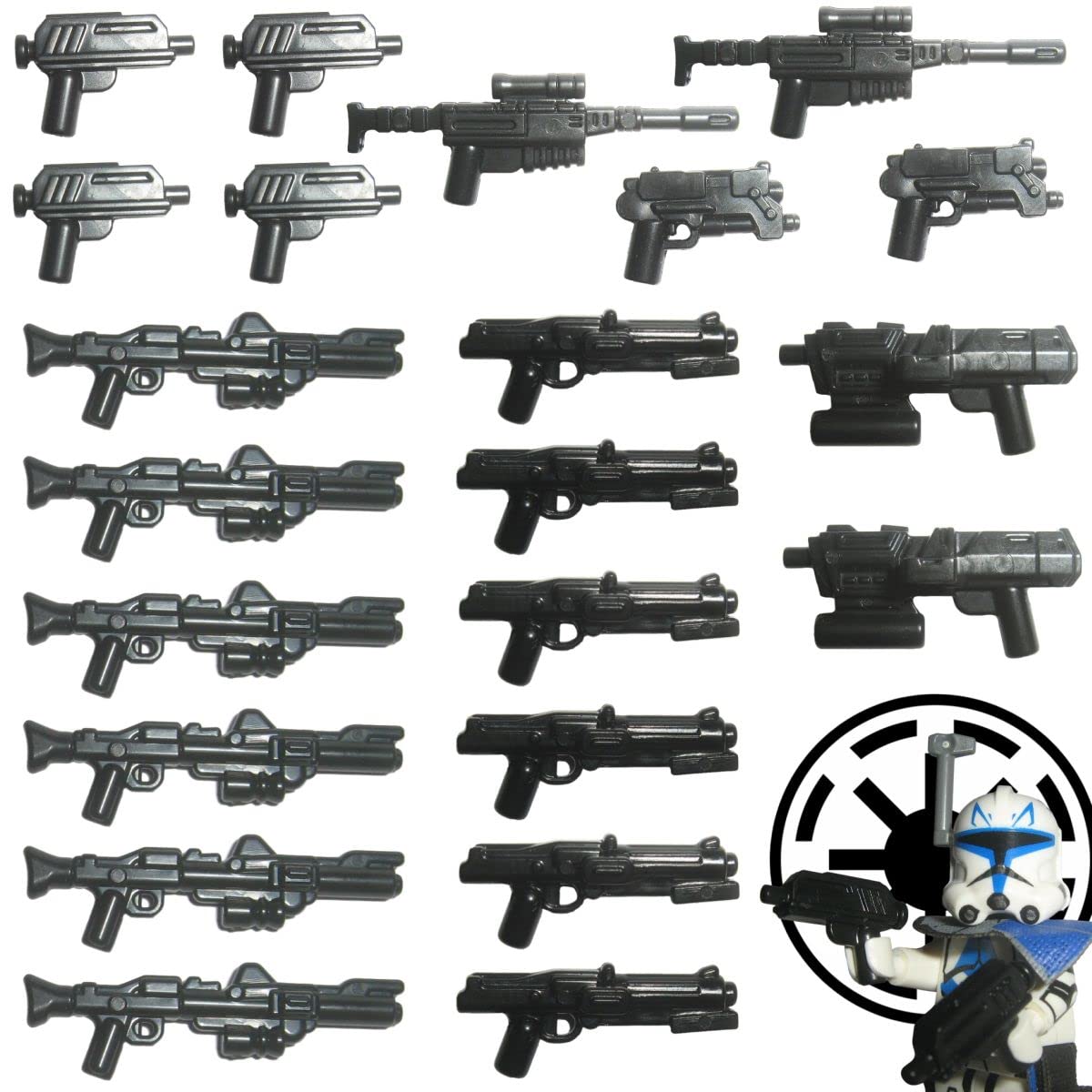 Mua Custom Brick Design 22er Republic Clone Trooper Weapon Set Clone ...