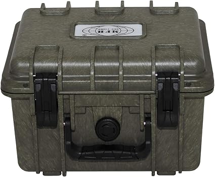 MFH - Caja impermeable de plástico, 26,7 x 23,9 x 17,6 cm, color verde ...