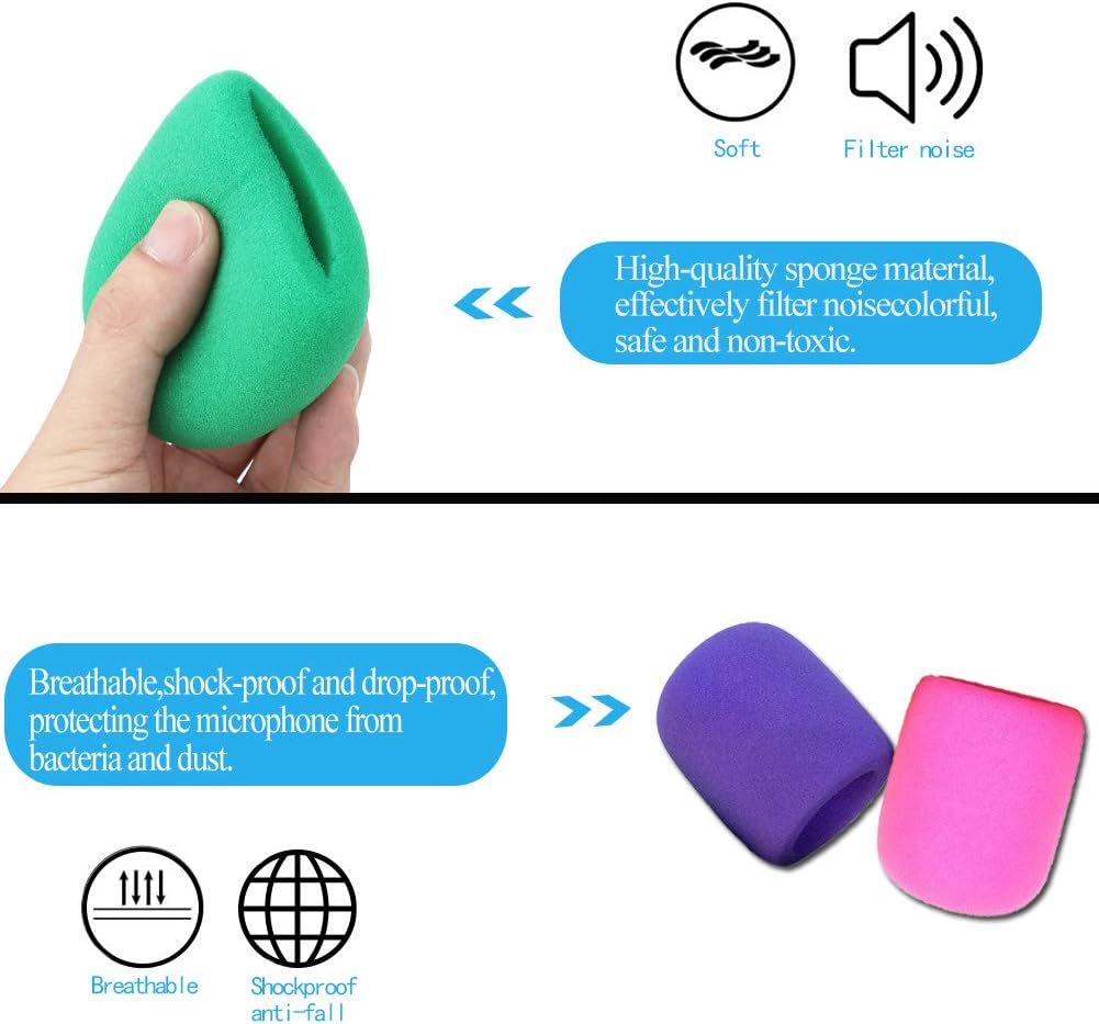 10 PCS Microphone Covers, Microphone Muffler, Hand-held Microphone ...