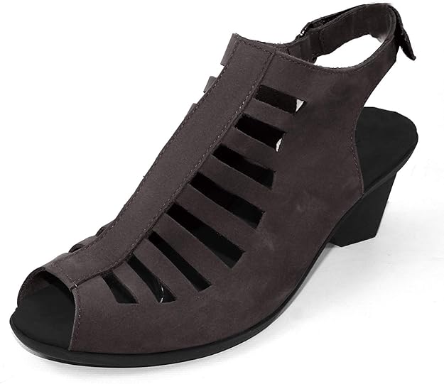 Arche Women's 'Enexor' Sandal with Geometric Heel Noir: Amazon.ca ...