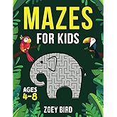 Mazes For Kids Ages 4-8: Maze Activity Book | 4-6, 6-8 | Workbook for ...