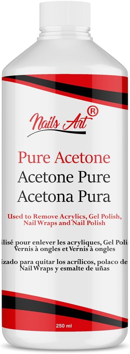 NailArt Pure Acetone Nail Polish Remover for Artificial Nails, Nail ...