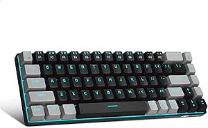 Amazon.com: Portable 60% Mechanical Gaming Keyboard, MageGee MK-Box LED ...