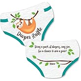 Amazon.com : Big Dot of Happiness Woodland Creatures - Diaper Shaped ...