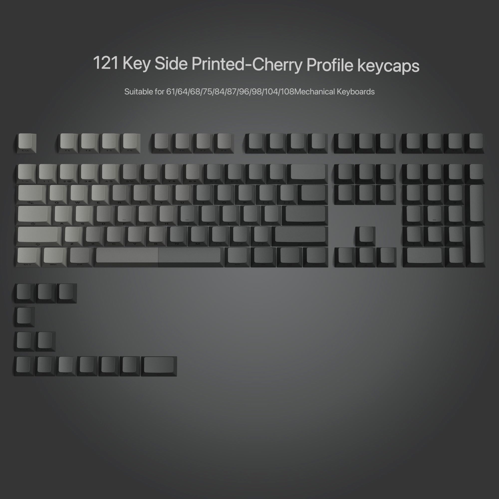 Mua Double Shot PBT keycap set,Shine Through keycaps 75 percent, Cherry ...