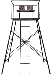 Amazon.com : Big Dog 12 foot Quad Pod 2-person Deer Stand with ...