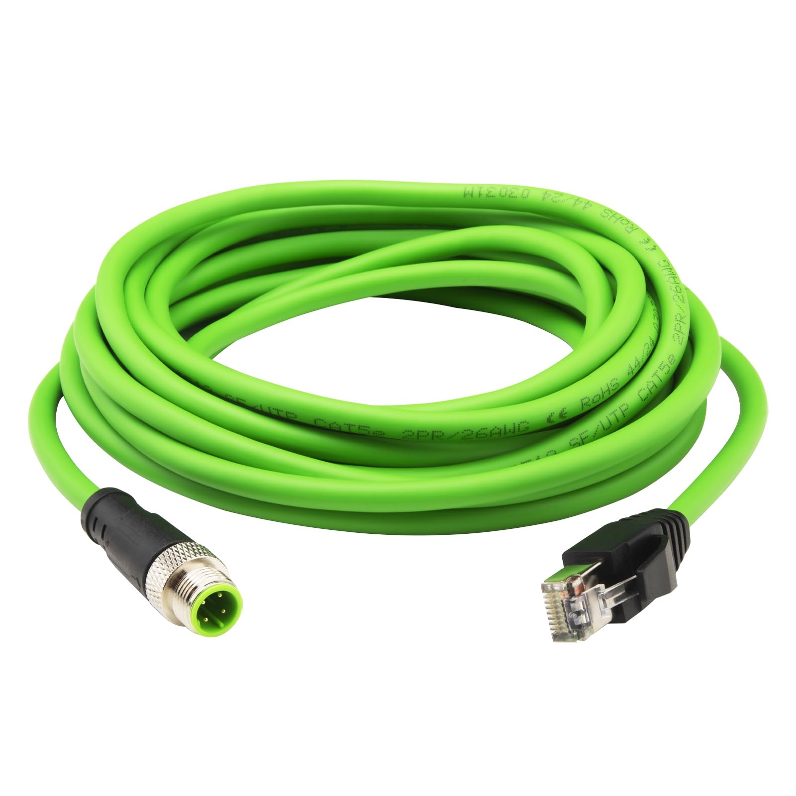 Lonlonty M12 to RJ45 Industrial Ethernet Cable?Automation Systems ...