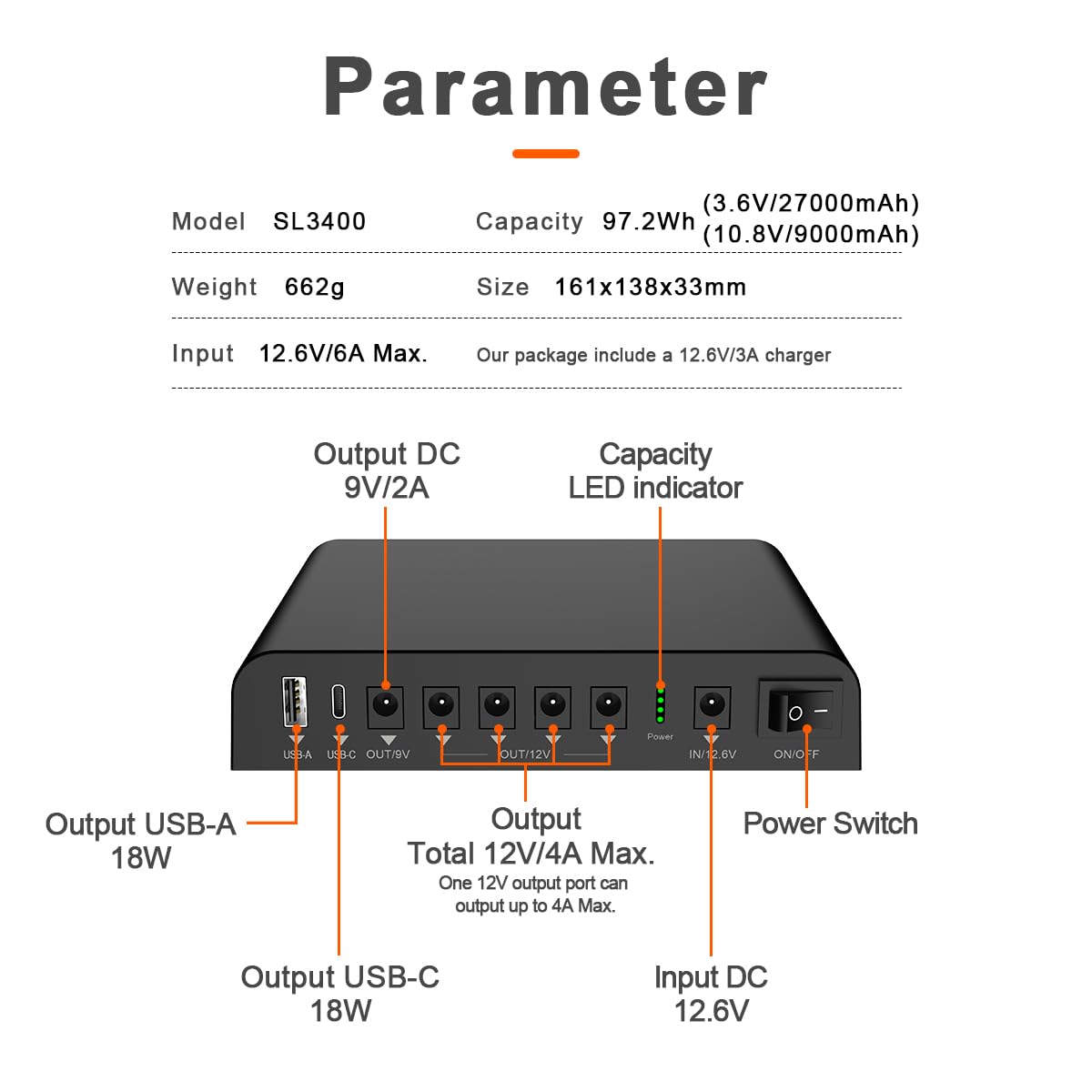 Mua TalentCell Mini UPS Uninterrupted Power Supply 27000mAh 97.2Wh ...