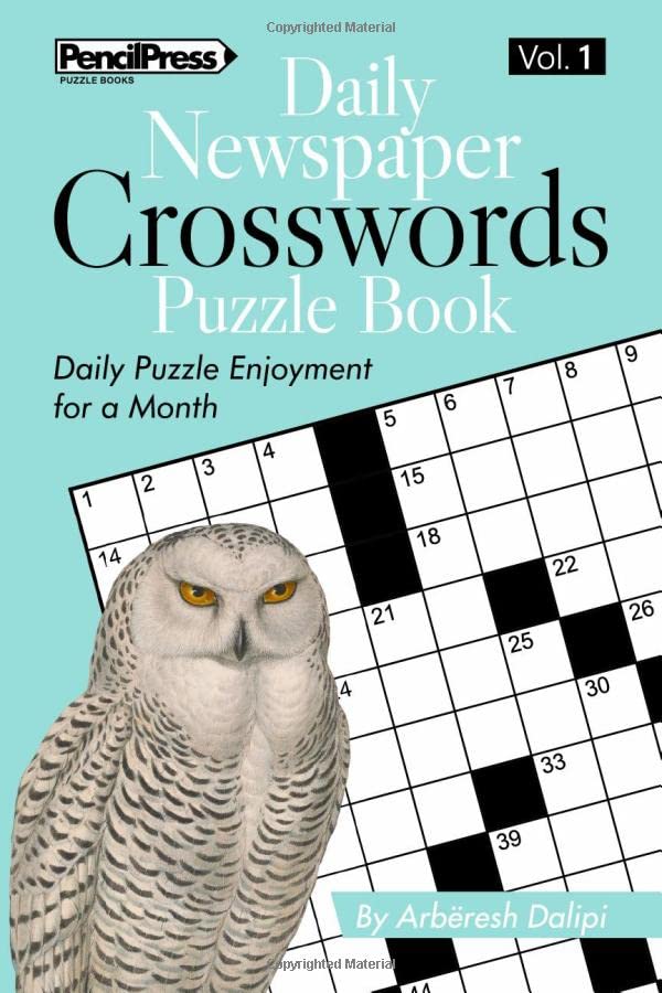 Daily Newspaper Crosswords Puzzle Book: Daily Puzzle Enjoyment for a ...