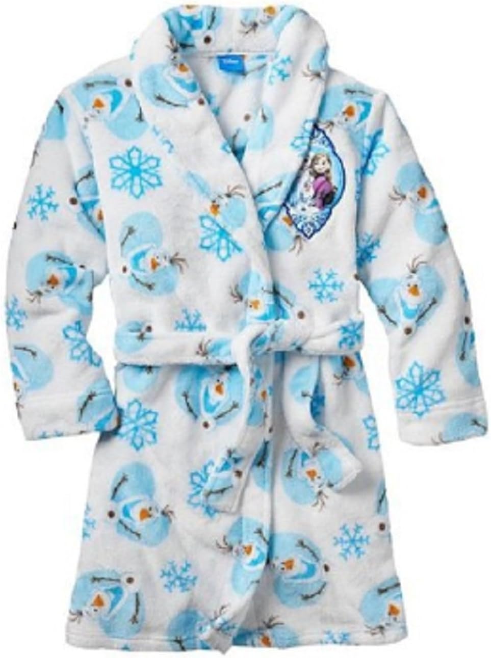 Amazon.com: Disney Frozen Anna Elsa Olaf Girl Bathrobe Pajama Size S 6 ...