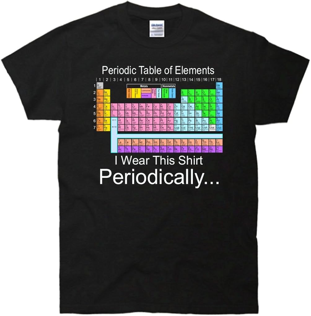 Buy I Wear This Shirt Periodically Periodic Table of Elements Funny T ...