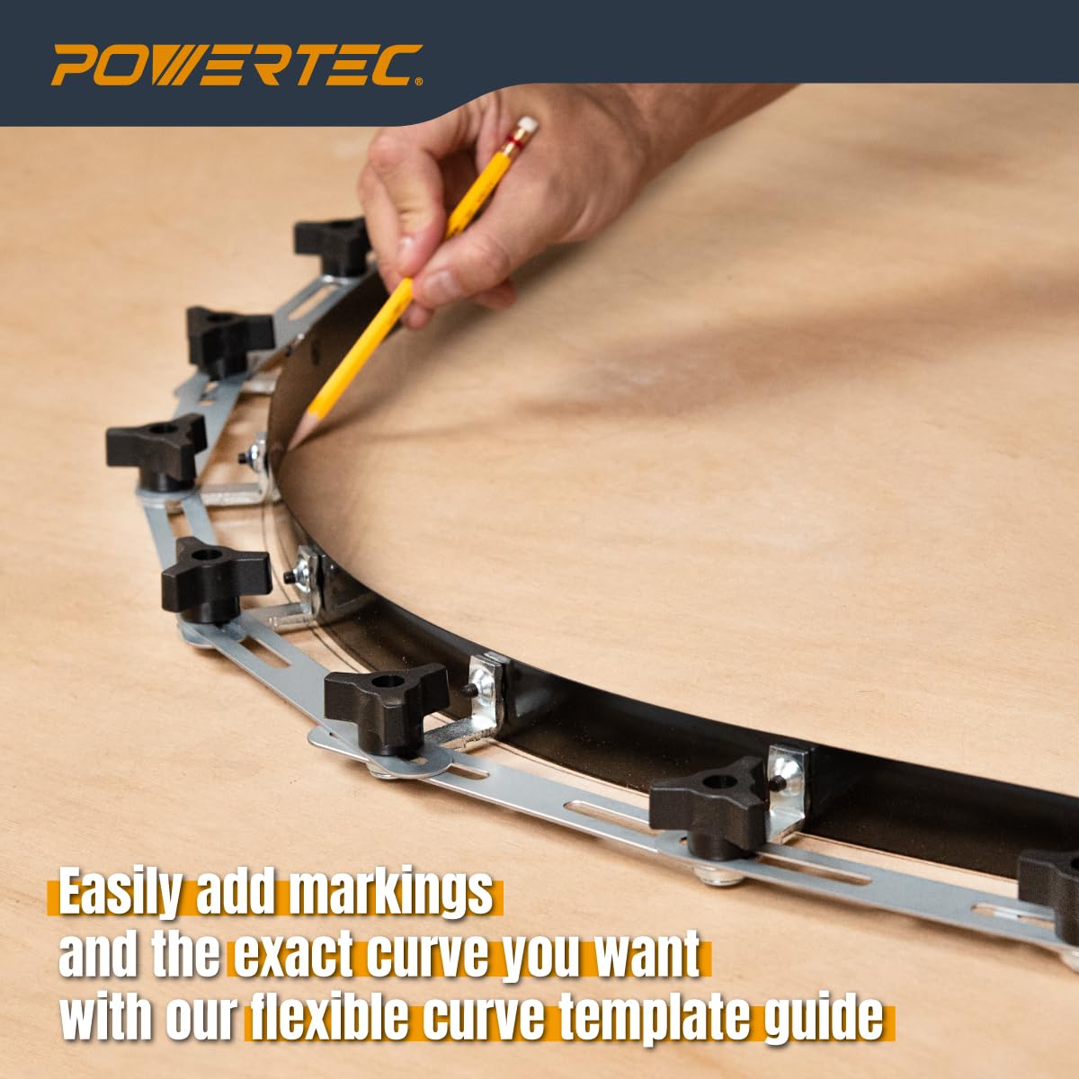 Mua POWERTEC Flexible Curve Template Ruler 37", Wood Curve, Woodworking ...