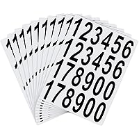 iSYFIX Black Consecutive Number Stickers – 1 to 50, 1-inch, 1 Set – Vinyl Self Adhesive Premium ...