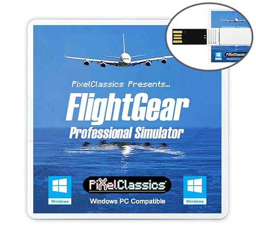 Amazon.com: FlightGear Flight Simulator 2020 USB Flight Sim Plane ...